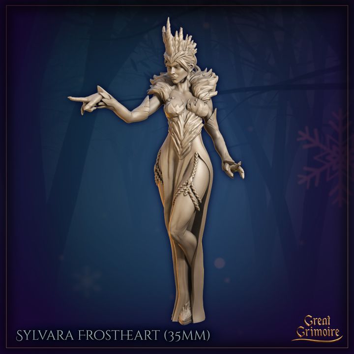 3D Printable Sylvara Frostheart by Great Grimoire